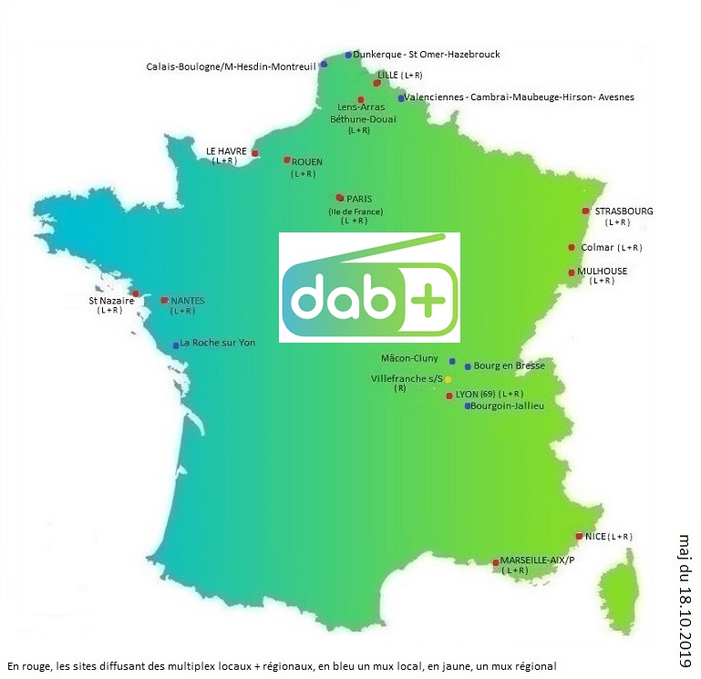 Carte De Déploiement De La Rnt Radio Numerique Terrestre